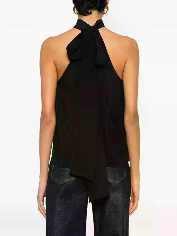 TOM FORD Ribbed Tie-neck Blouse