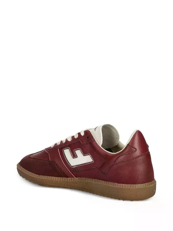 Flamingos Burela Slim Perforated Logo Sneakers - Red