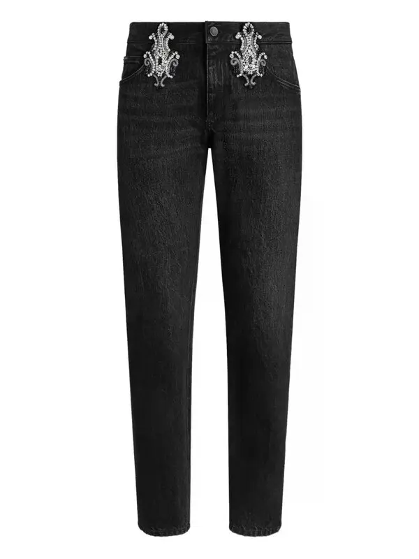 Dolce & Gabbana Embellished Five-pocket Jeans