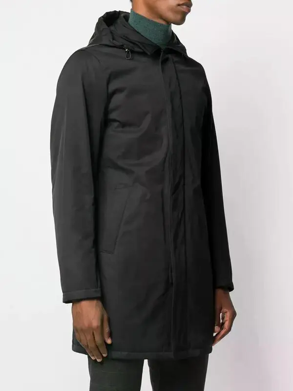 DELL'OGLIO Marvin Hooded Coat - Black