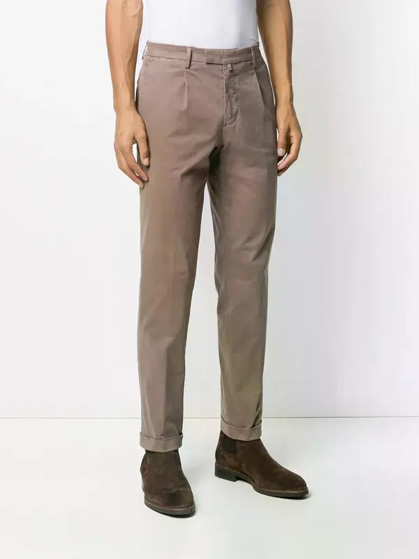 DELL'OGLIO Tailored Trousers - Brown