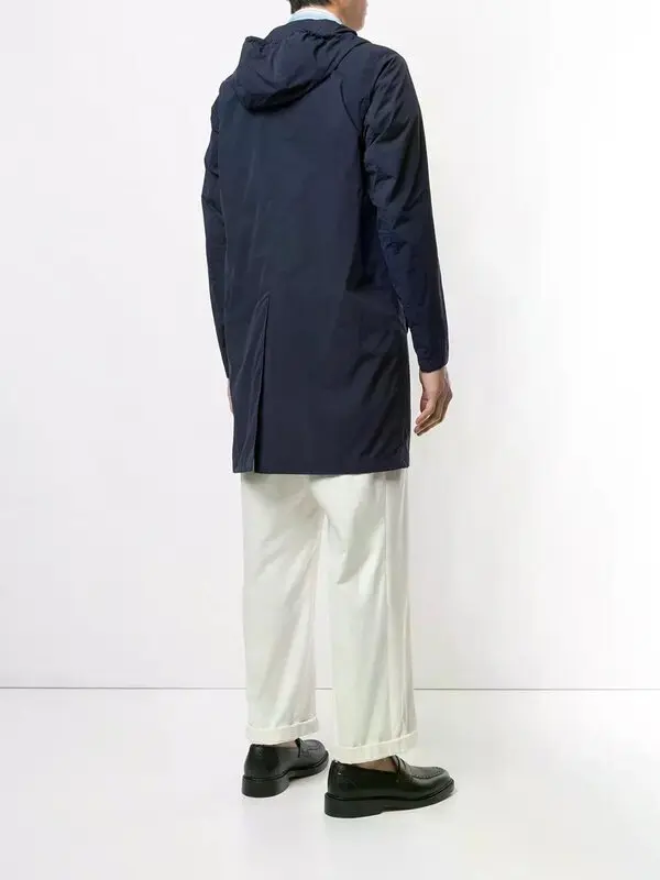 Herno Hooded Single-breasted Coat