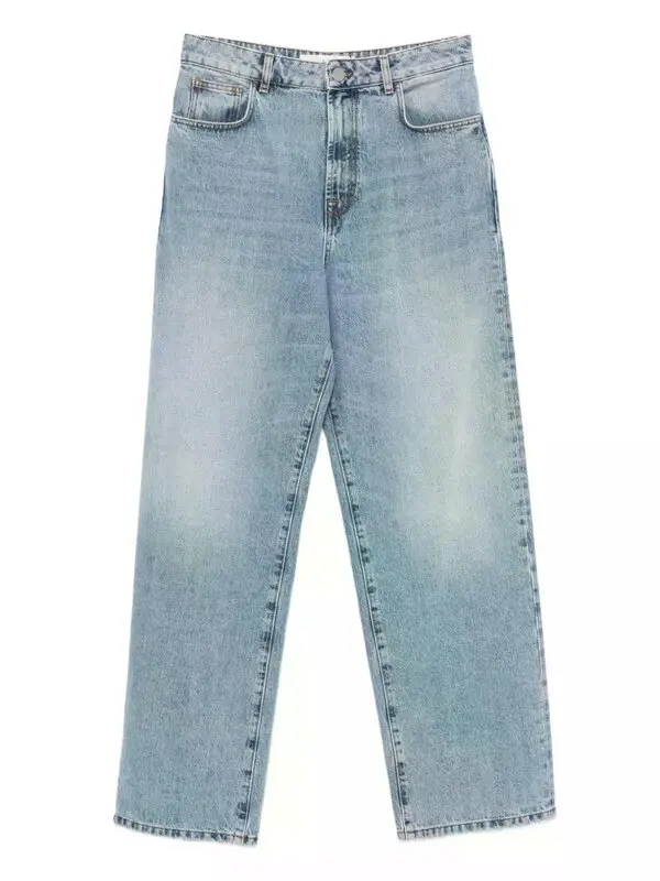 RÓHE Buttoned Straight Jeans