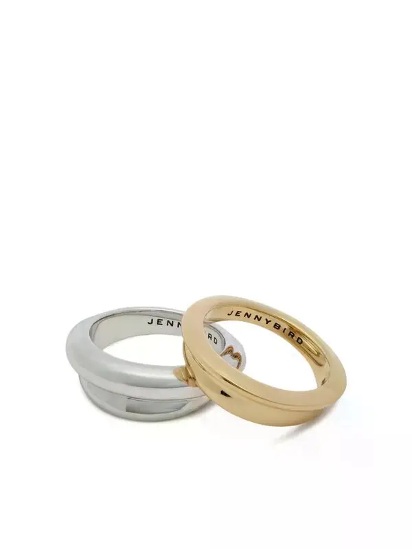 Jenny Bird Lennon Two-tone Ring Set - Silver
