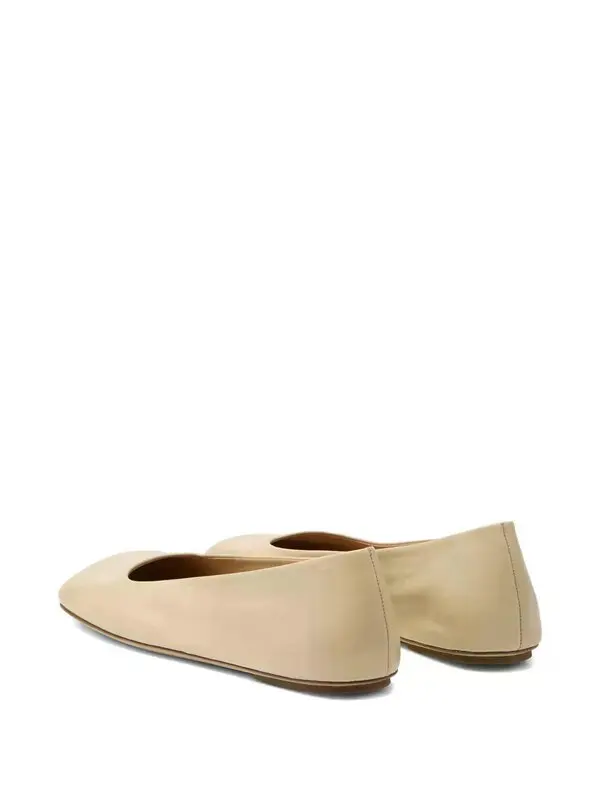 Marsèll Bama Square-toe Ballerina Shoes - Neutrals