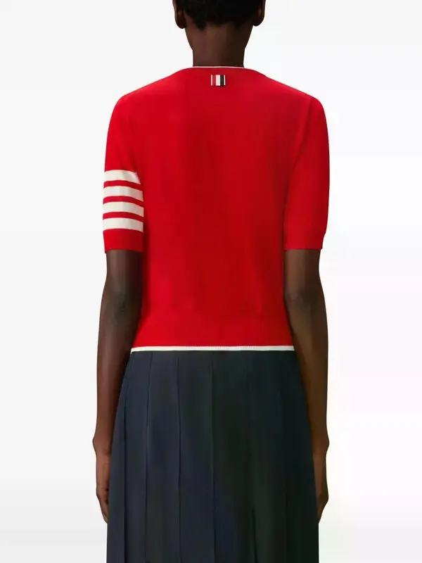Thom Browne 4-bar Short-sleeve T-shirt - Red