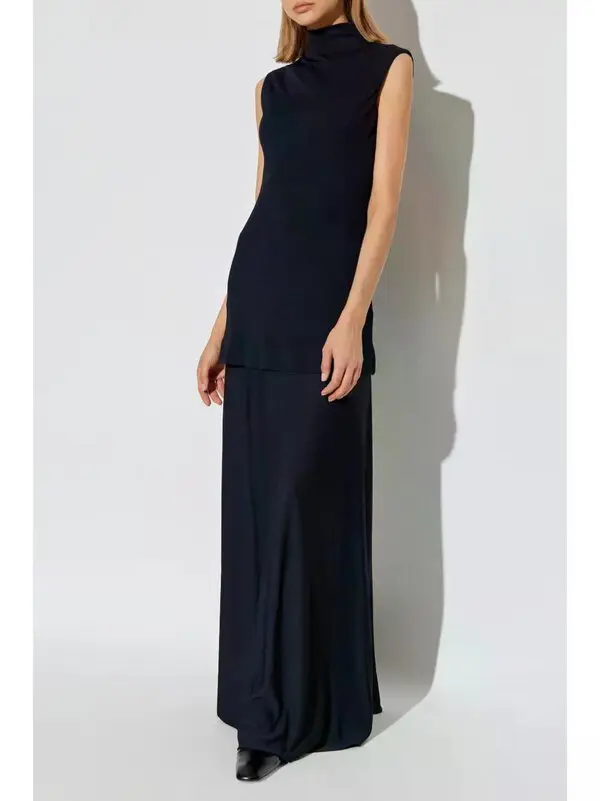 JIL SANDER Layered Sleeveless Maxi Dress - Blue