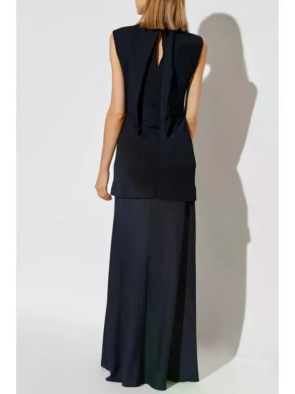 JIL SANDER Layered Sleeveless Maxi Dress - Blue