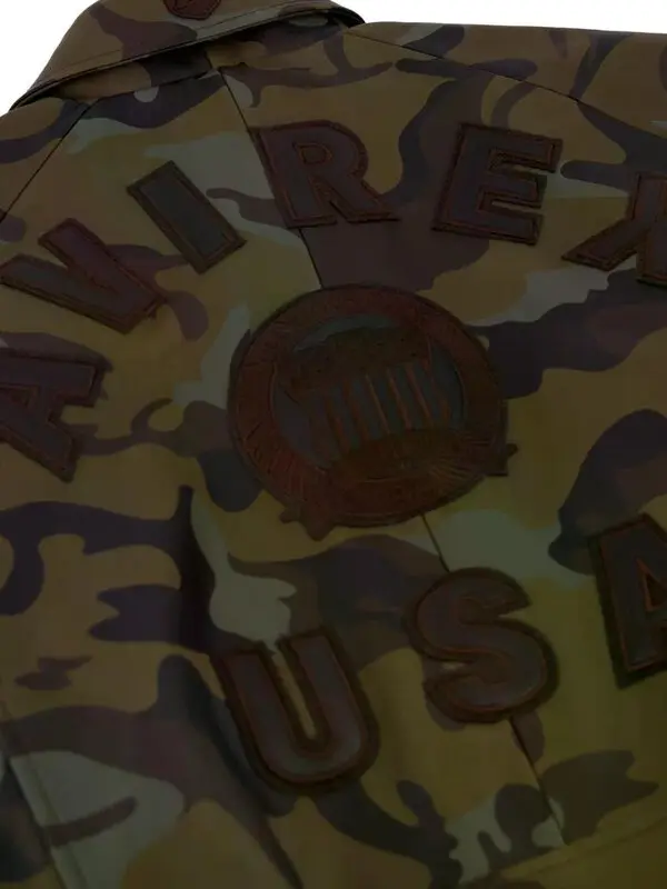 AVIREX Appliqué Camouflage Jacket