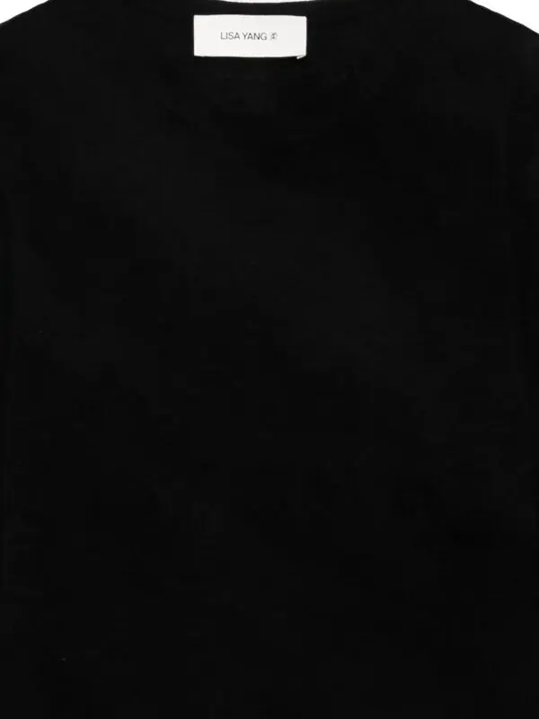 LISA YANG Georgie Crew Neck Long Sleeve Top