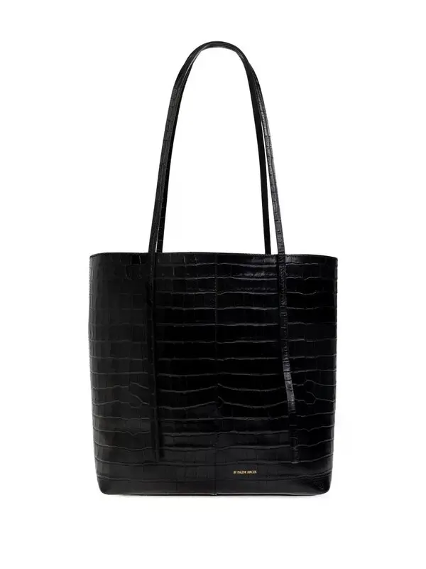 BY MALENE BIRGER Abilso Croc-embossed Tote Bag - Black