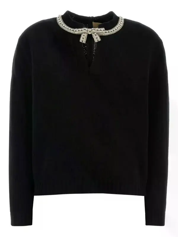 Valentino Garavani Embroidered Wool Sweater