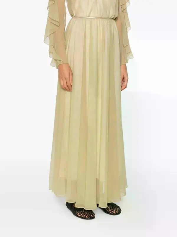 FORTE_FORTE Elasticated-waistband Skirt - Neutrals