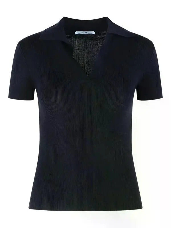 Max Mara Albero Ribbed-knit T-shirt