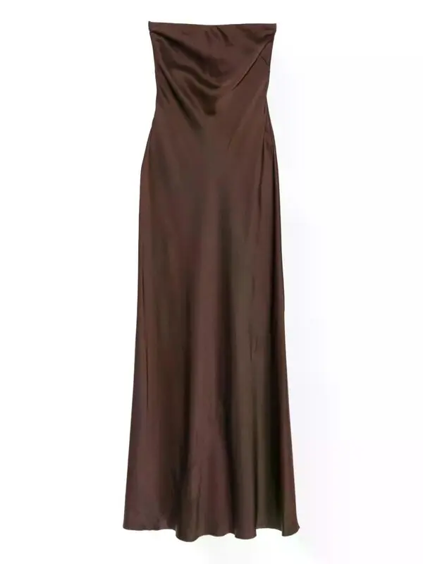 FORTE_FORTE Strapless Midi Dress