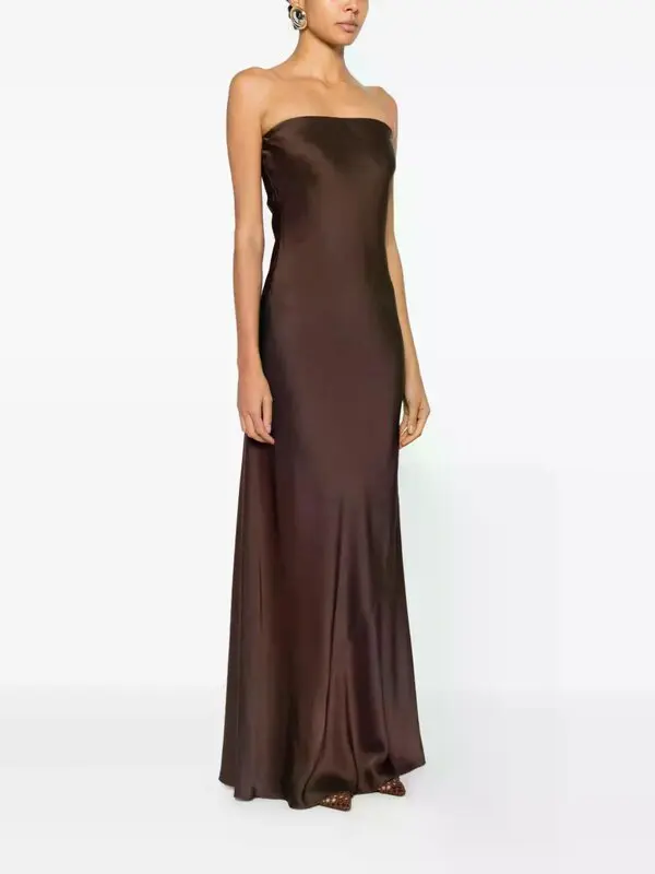 FORTE_FORTE Strapless Midi Dress