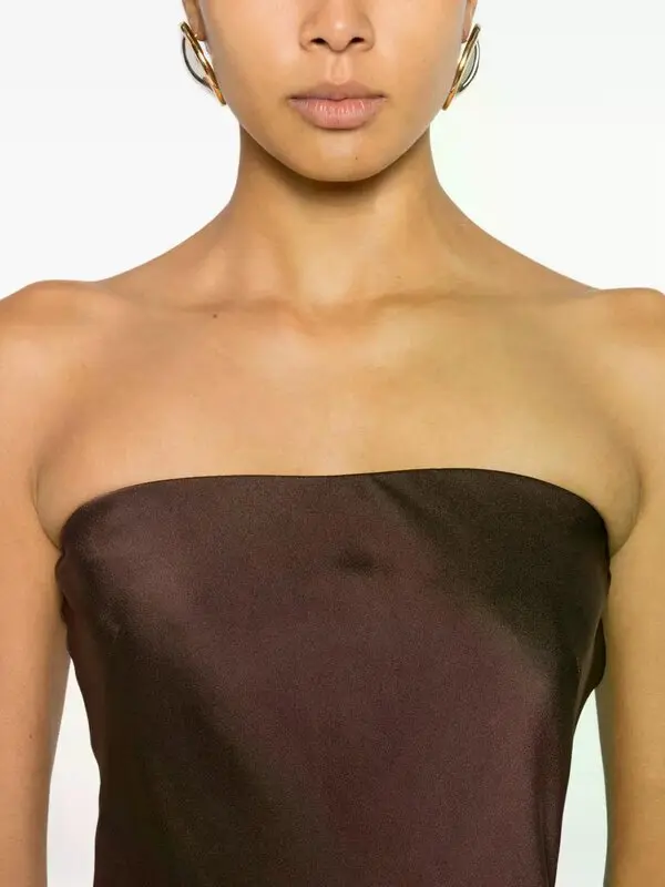 FORTE_FORTE Strapless Midi Dress