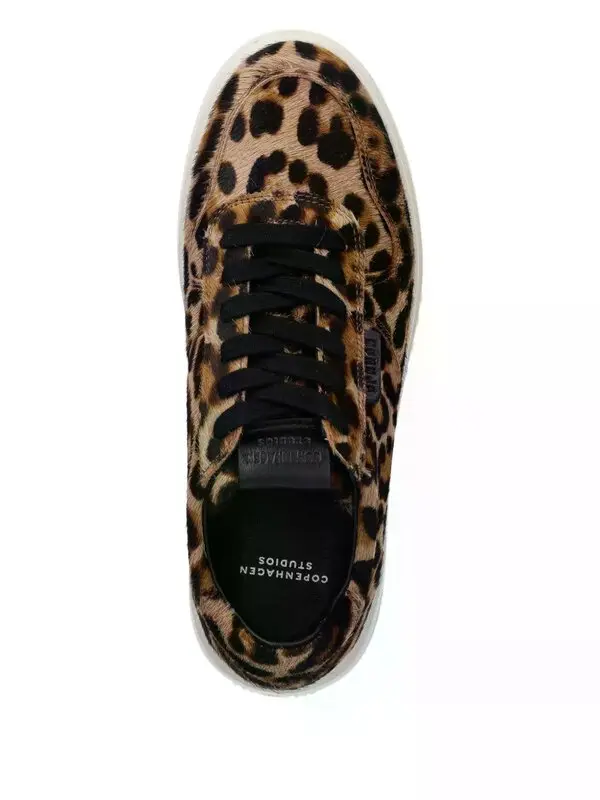 SUMMERY COPENHAGEN Leopard Print Low Top Sneakers