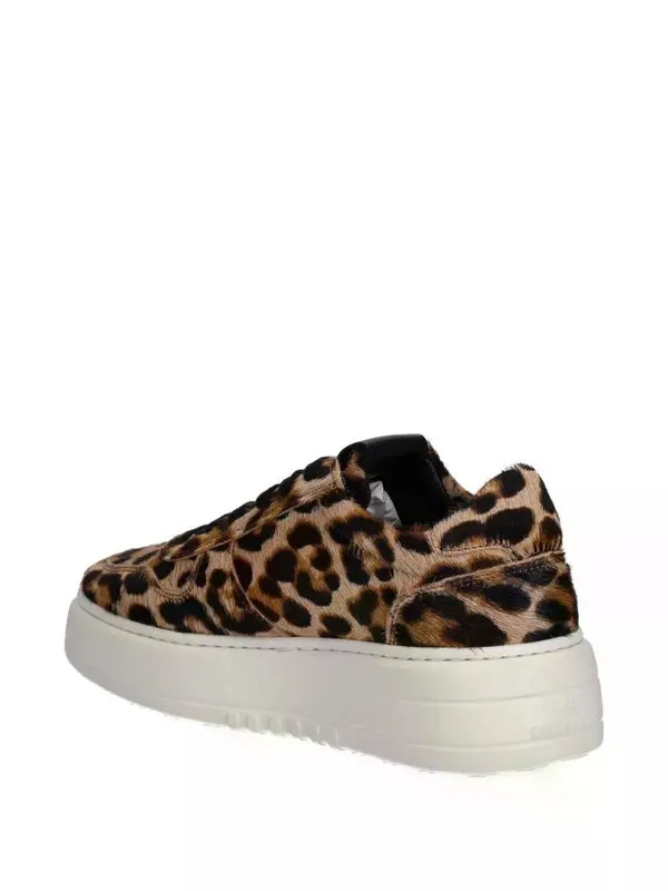 SUMMERY COPENHAGEN Leopard Print Low Top Sneakers