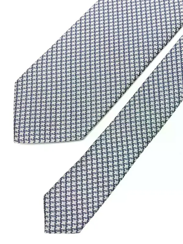 TOM FORD Patterned Neck Tie - Blue