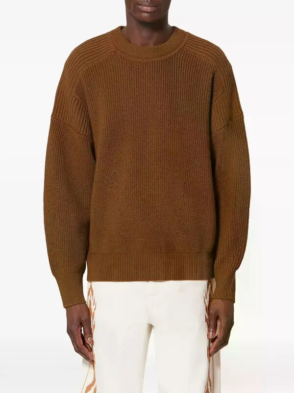 MARANT Barry Ribbed Knit Sweater - Brown