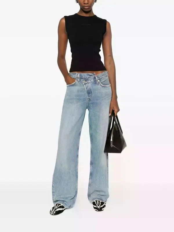 Axel Arigato Ribbed Knit Top - Black