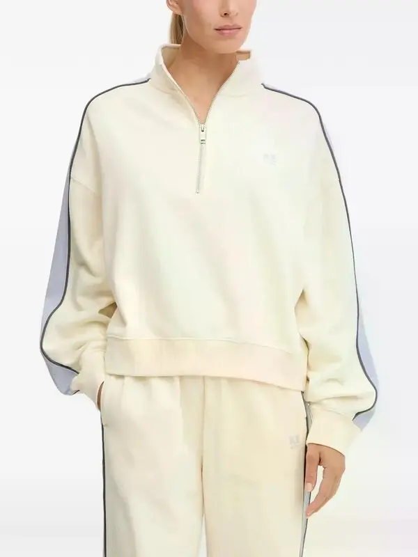 P.E Nation Stripe Detail Zip Sweatshirt