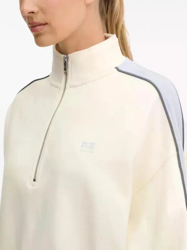 P.E Nation Stripe Detail Zip Sweatshirt