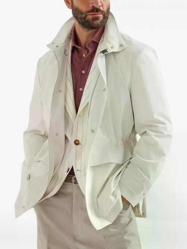 Brunello Cucinelli Bonded Nylon Field Jacket