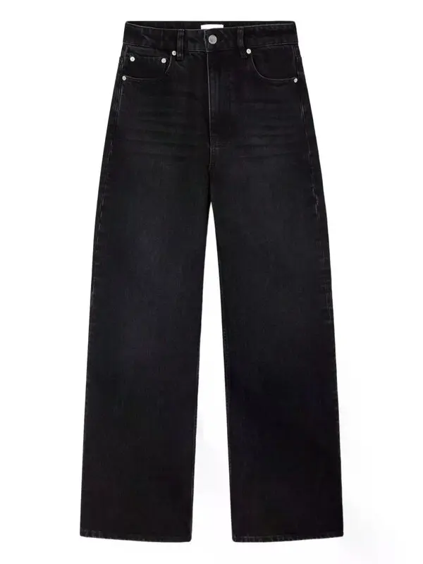 GANNI High-rise Full Length Wide Leg Jeans