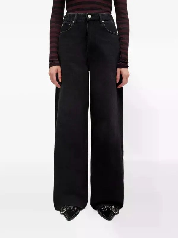 GANNI High-rise Full Length Wide Leg Jeans