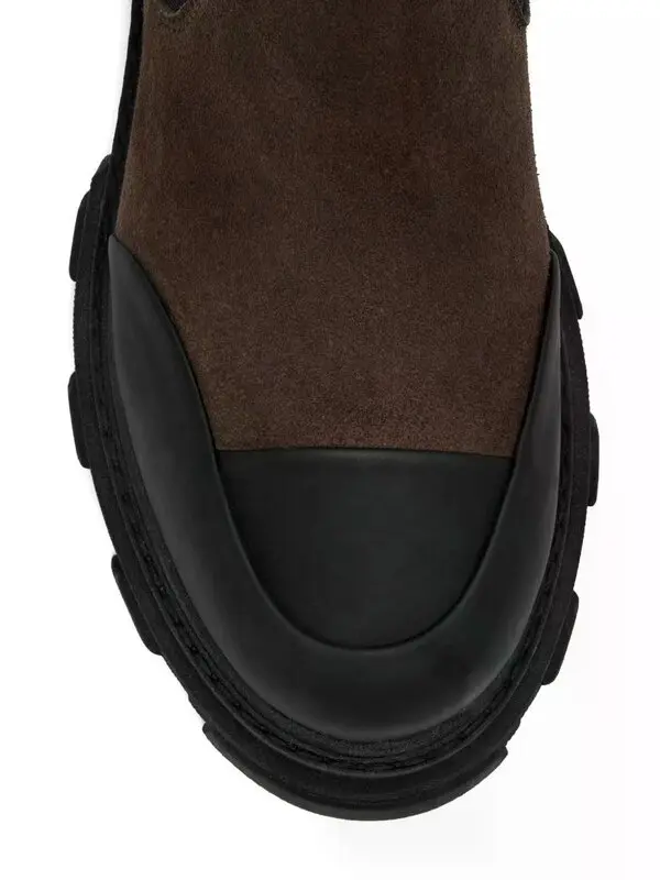 GANNI Lug Sole Boots With Recycled Leather