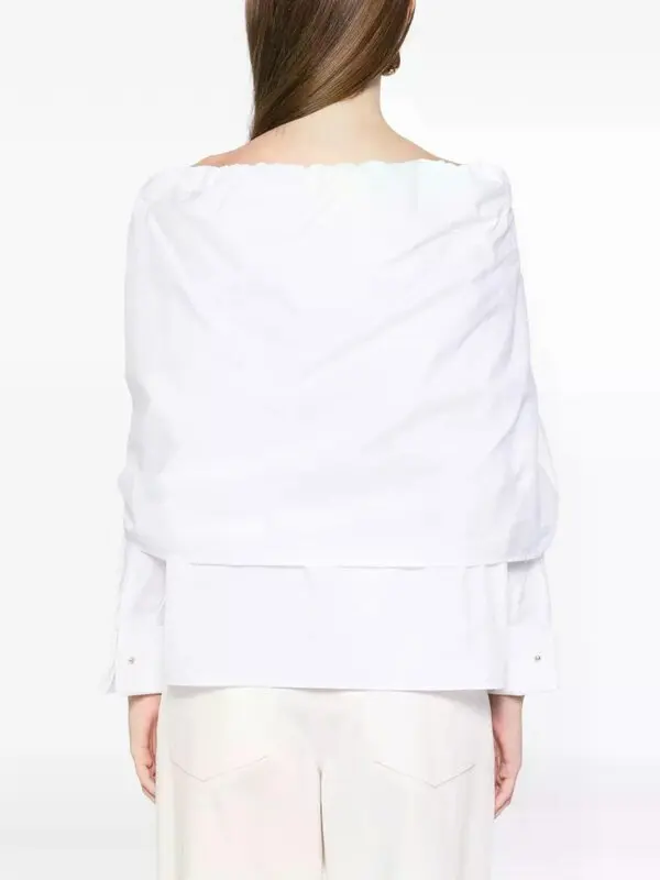 Max Mara Curvone Bow-detail Shirt - White