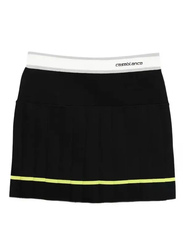 Casablanca Pleated Short Skirt