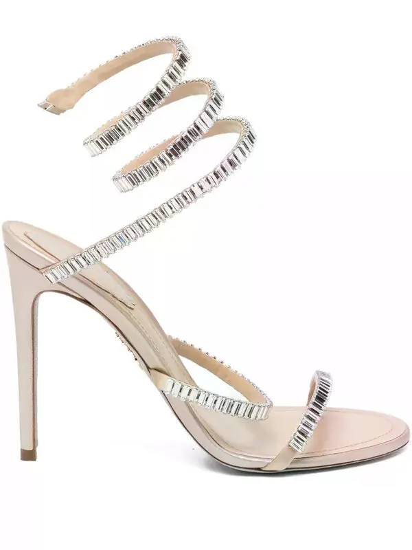 Rene Caovilla 105mm Cleo Spark Heeled Sandals