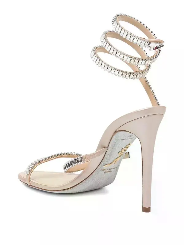 Rene Caovilla 105mm Cleo Spark Heeled Sandals