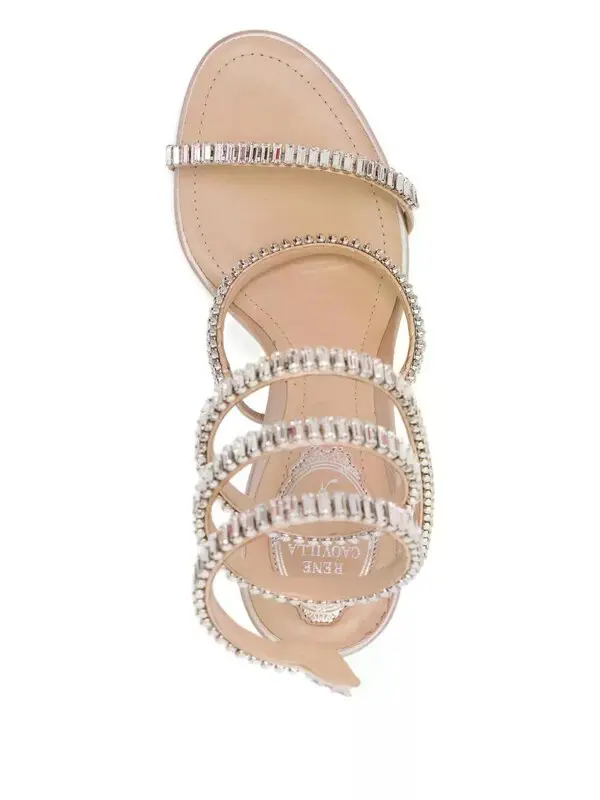 Rene Caovilla 105mm Cleo Spark Heeled Sandals