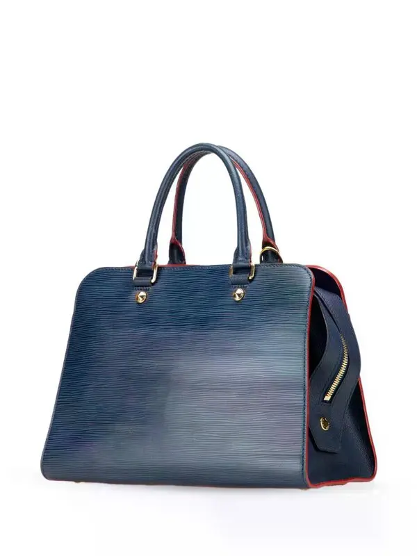 LOUIS VUITTON 2017 Epi Vaneau Mm Satchel - Blue