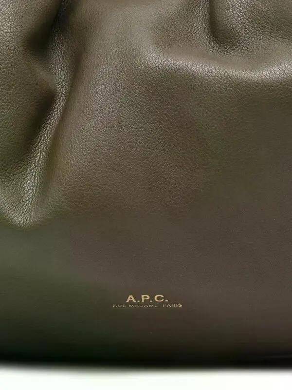 A.p.c. Gathered Shoulder Bag - Green