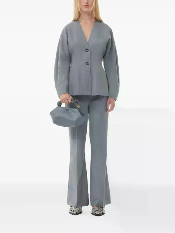 GANNI High-waisted Flared Trousers
