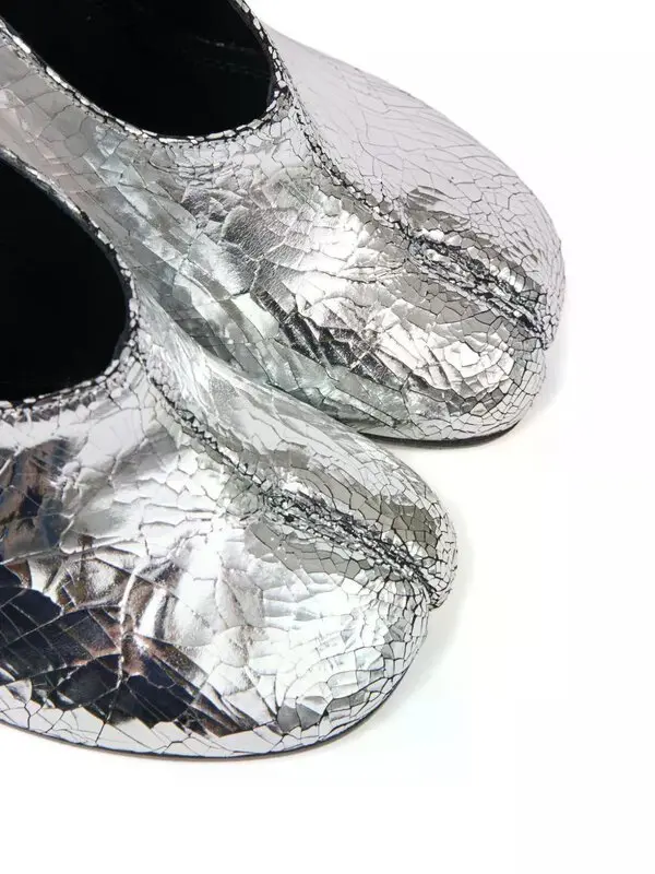 MAISON MARGIELA Tabi Décolleté Pumps In Broken Mirror Calf Leather
