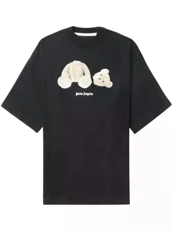 Palm Angels Broken Bear T-shirt - Black