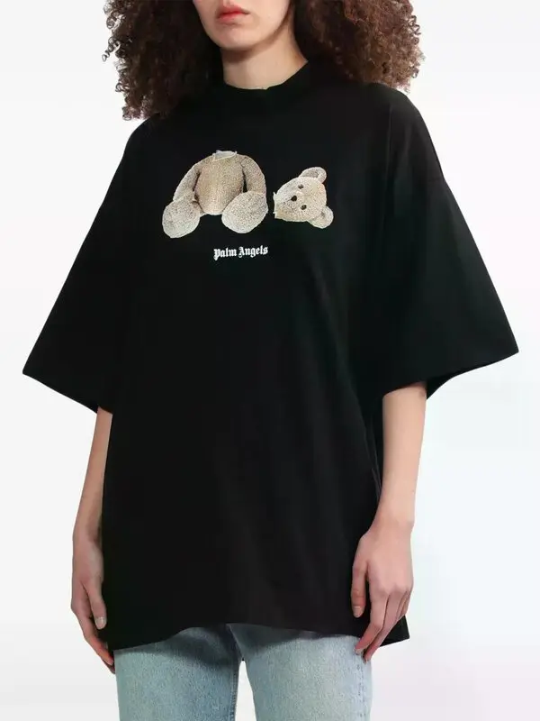 Palm Angels Broken Bear T-shirt - Black
