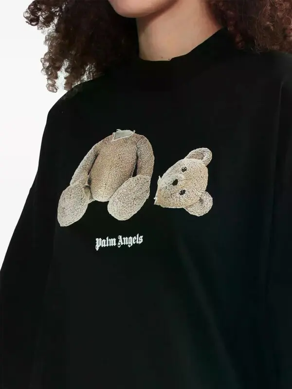 Palm Angels Broken Bear T-shirt - Black