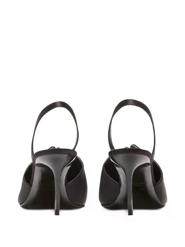 Balmain Piercing-detail Satin Pumps