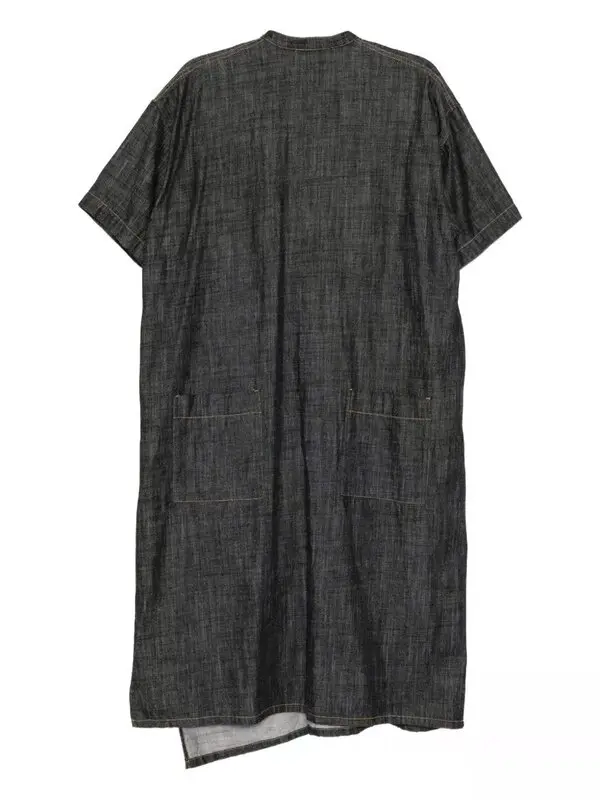 Y’s Buttoned Short-sleeve Dress