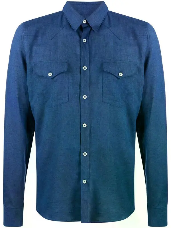 DELL'OGLIO Plain Denim Shirt