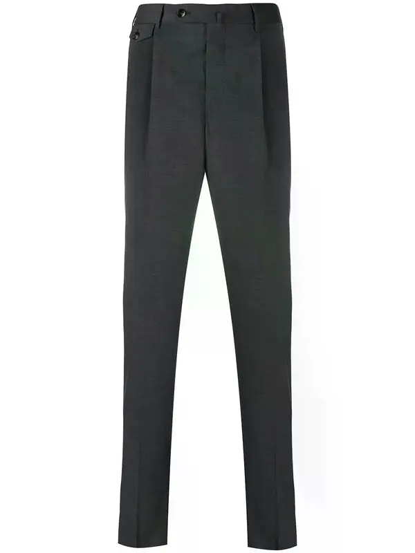 PT TORINO Slim-fit Tailored Trousers - Grey