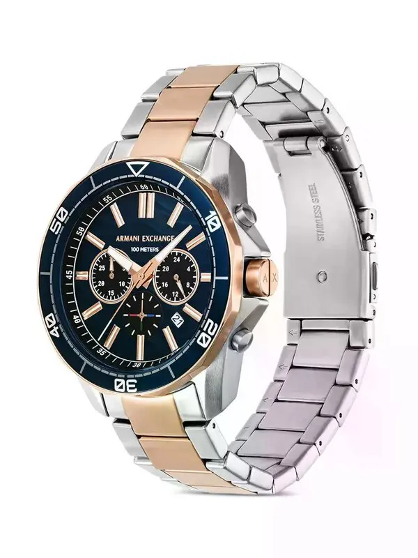 Armani Exchange Chronograph Watch With Dial - Blue