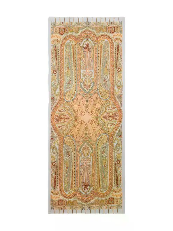 Etro Floral-motif Scarf - Neutrals